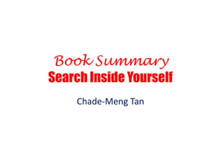 Search-Inside-Yourself Booksummary | PPT