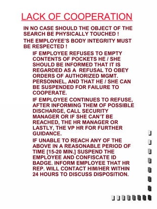 Search in workplace procedure | PPT