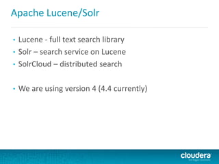 Adding Search to the Hadoop Ecosystem | PPT