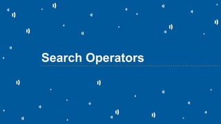 Search operator | PPT