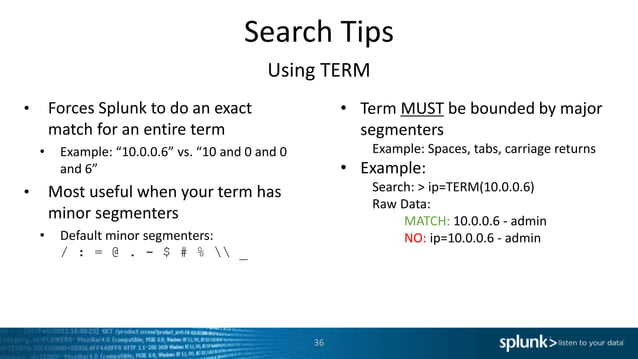 Splunk Search Optimization | PPTX | Search | Internet