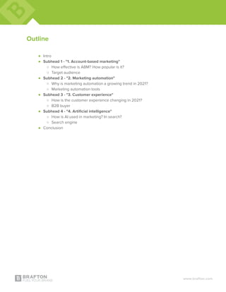 Search Performance Brief Example | PDF