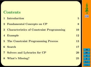 Solvers and Applications with CP | PDF