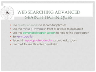 General Search Strategies | PPTX