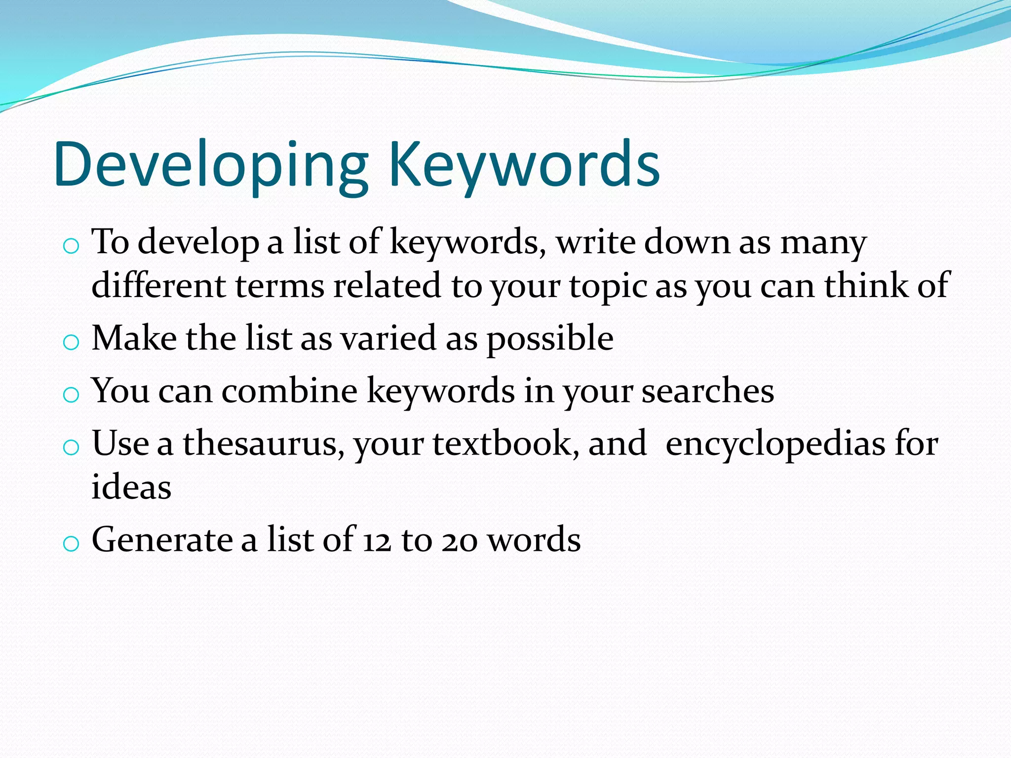 Search strategy | PPTX