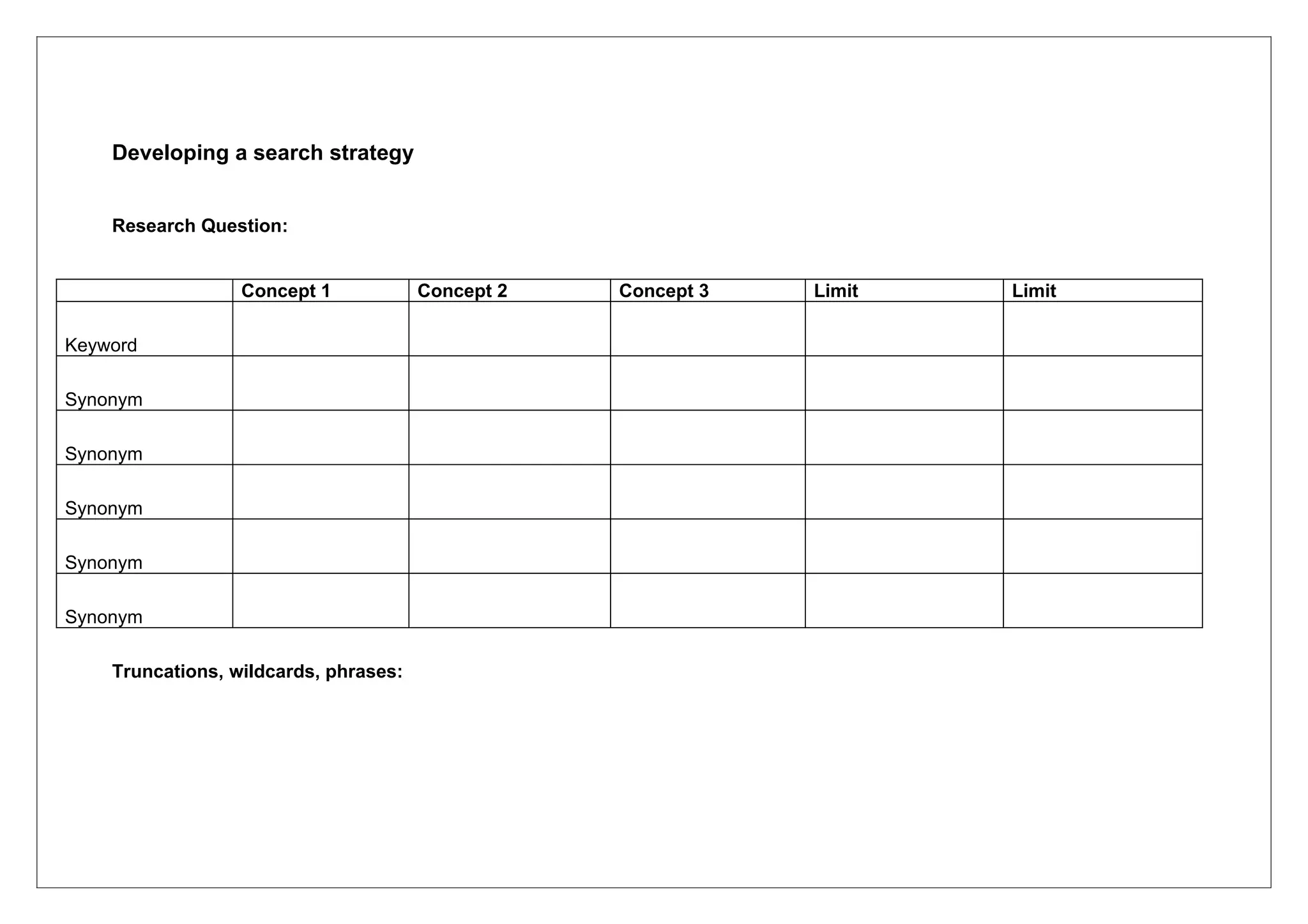 Search strategy medline201011 | PPT