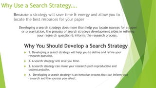 Search Strategy Mini Lesson | PPTX