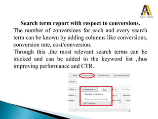 Importance of Search Term Report in Google AdWords | PPT