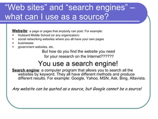 Search the internet | PPT