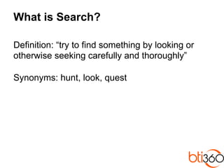 Search Concepts & Tools | PPT