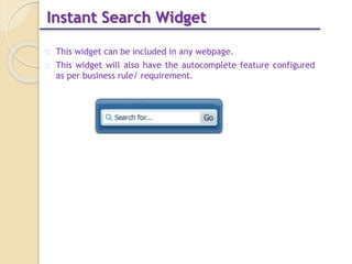 HTML Widgets For Search | PPT