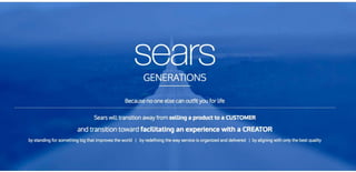 Sears Generations - brand and business strategy | PPT