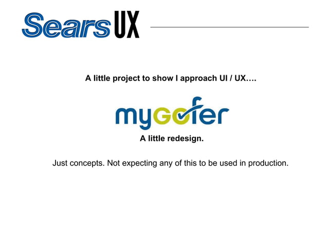 Sears UX - Nick Lewis | PPT