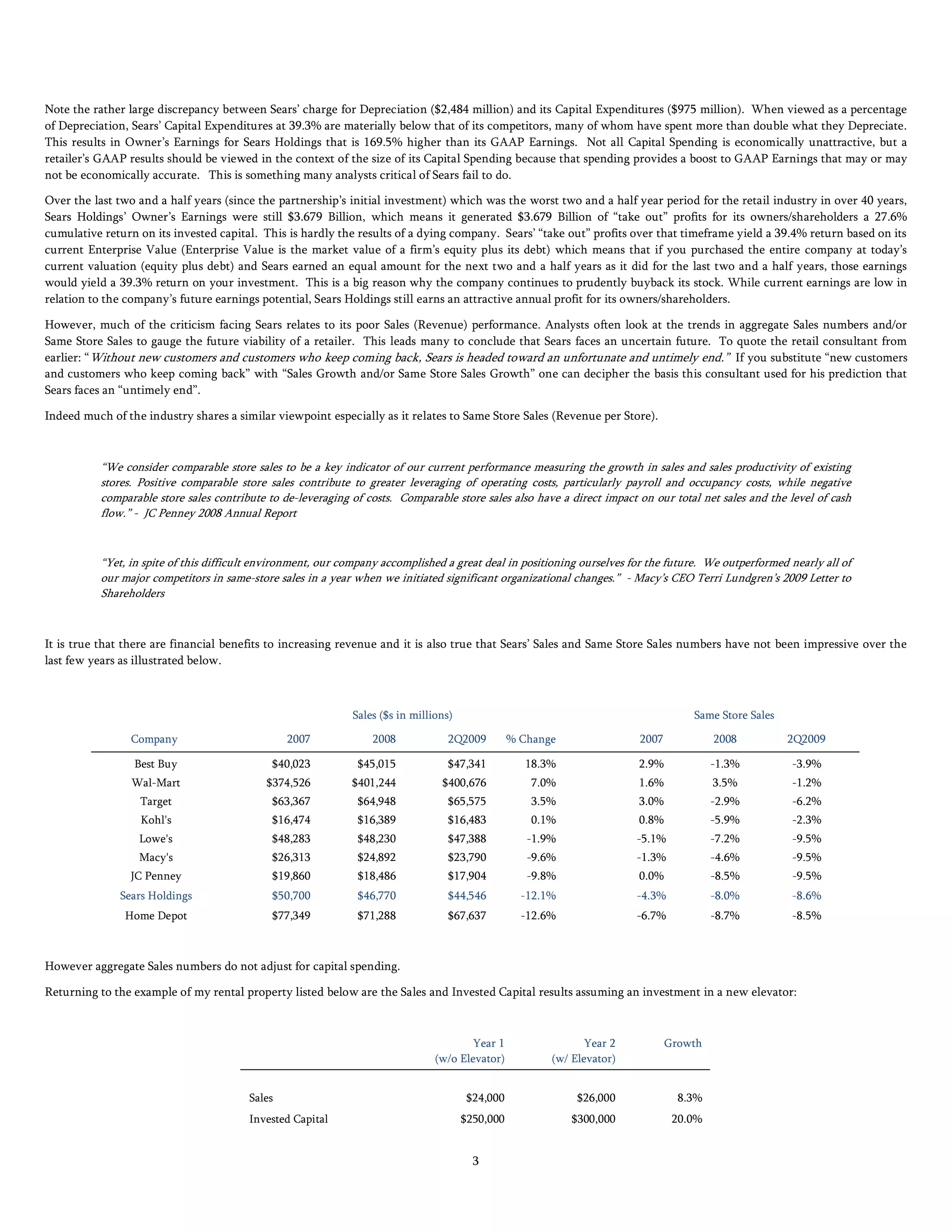 Sears Holdings By Jason Norbeck | PDF