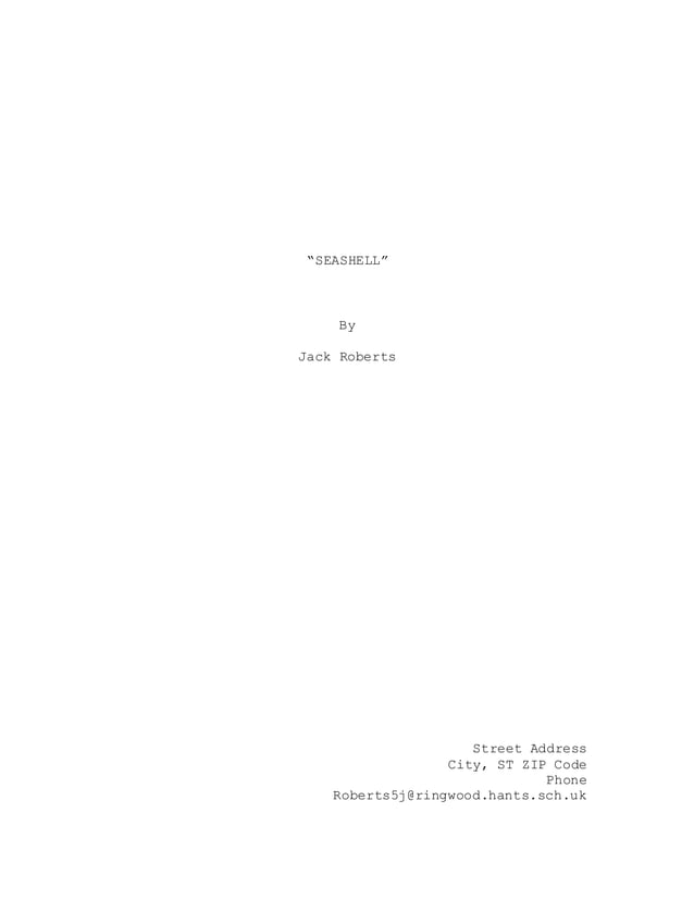 Seashell Script Pdf 