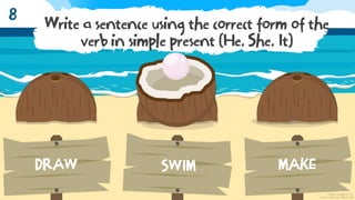 Game Seashore Shuffle Simple Present.pptx