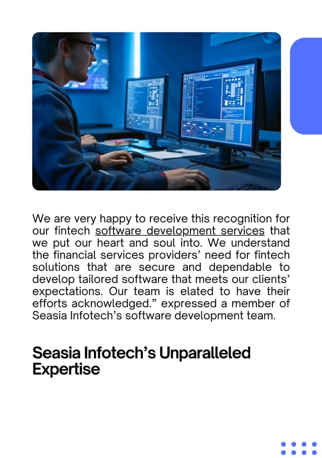 Seasia Infotech Recognized as Leading Financial Services Developer by ...