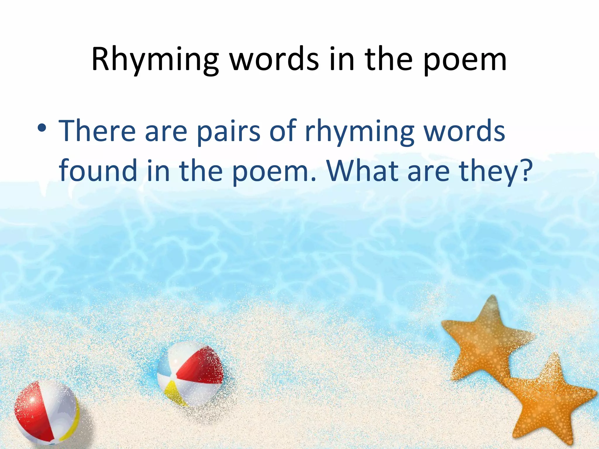 English KSSR year 5 poem (Seaside) | PPT