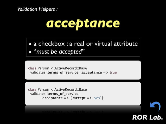 ActiveRecord Validations, Season 2 | PPT