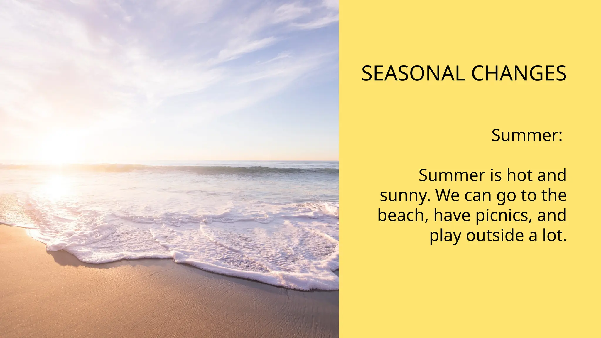 Seasonal Changes Science Presentation Colourful Photographs.pptx