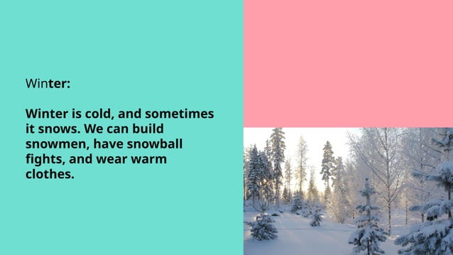 Seasonal Changes Science Presentation Colourful Photographs.pptx