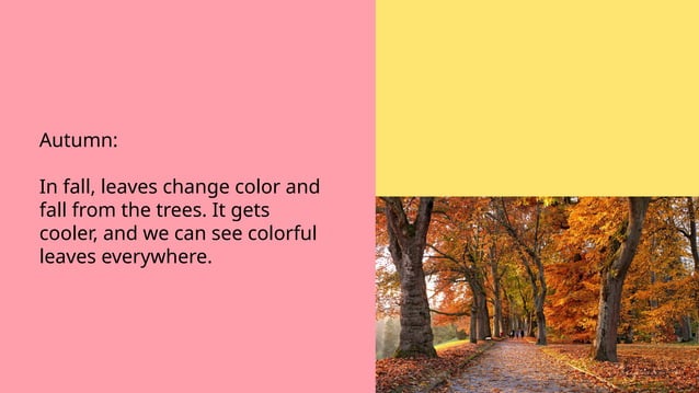 Seasonal Changes Science Presentation Colourful Photographs.pptx