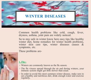 Seasonal disease | PPTX