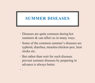 Seasonal disease | PPTX