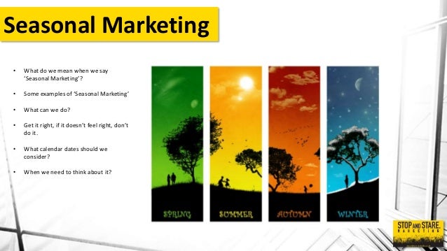 Seasonal Marketing Presentation