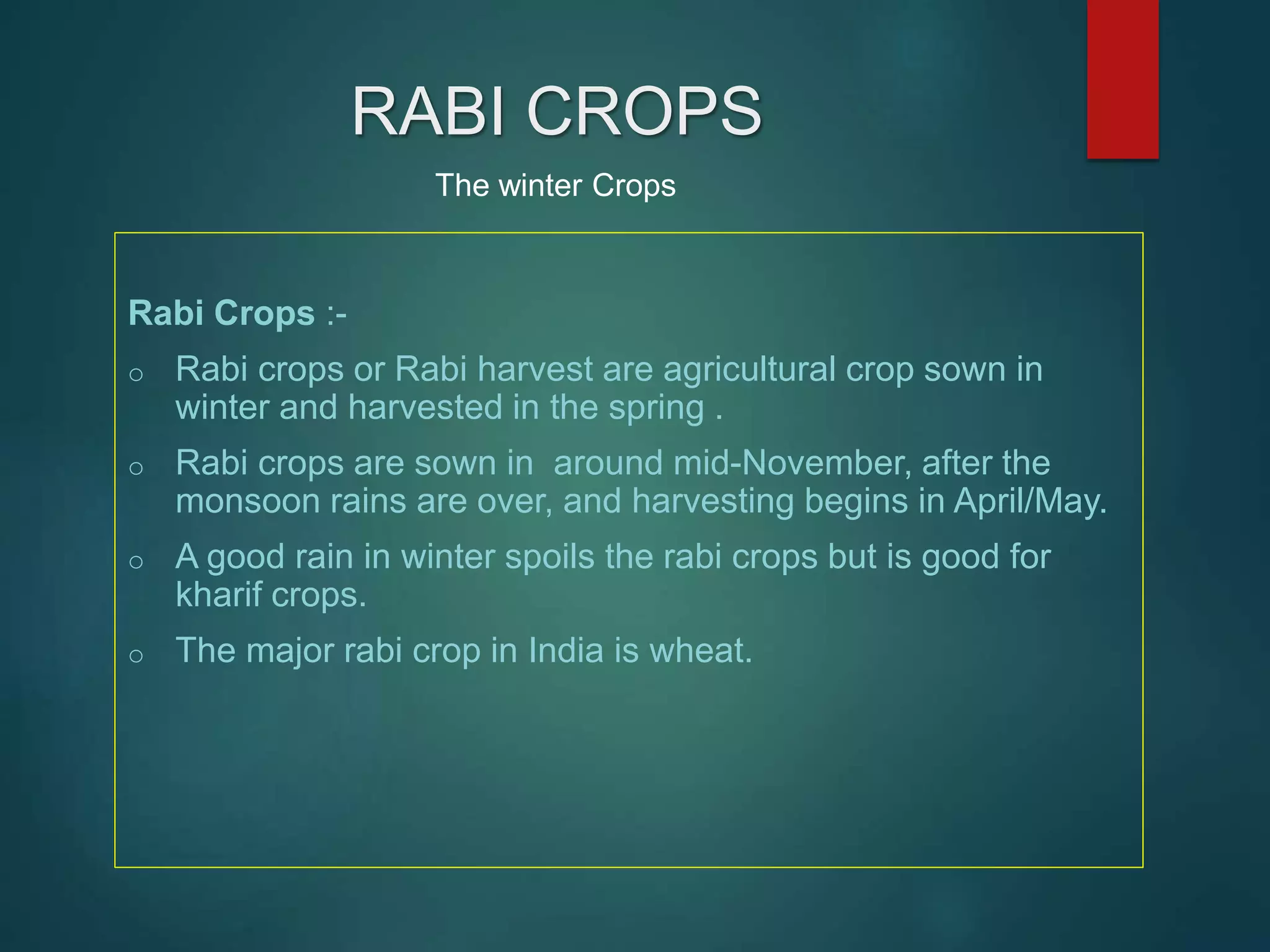 Seasons,Crops and Loo - Class 9 PPT | PPTX