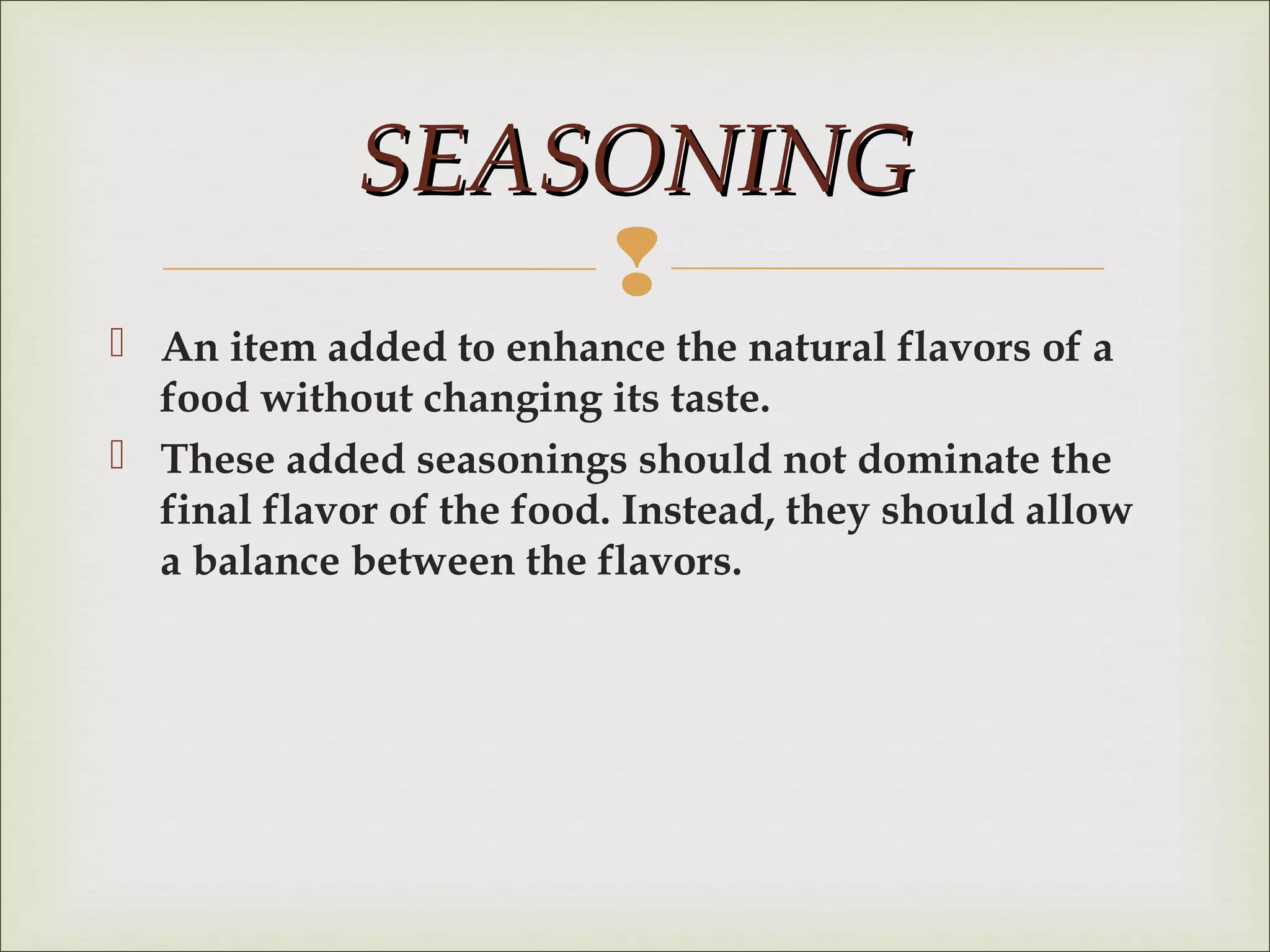 Seasoning & flavoring herbs & spices | PPT
