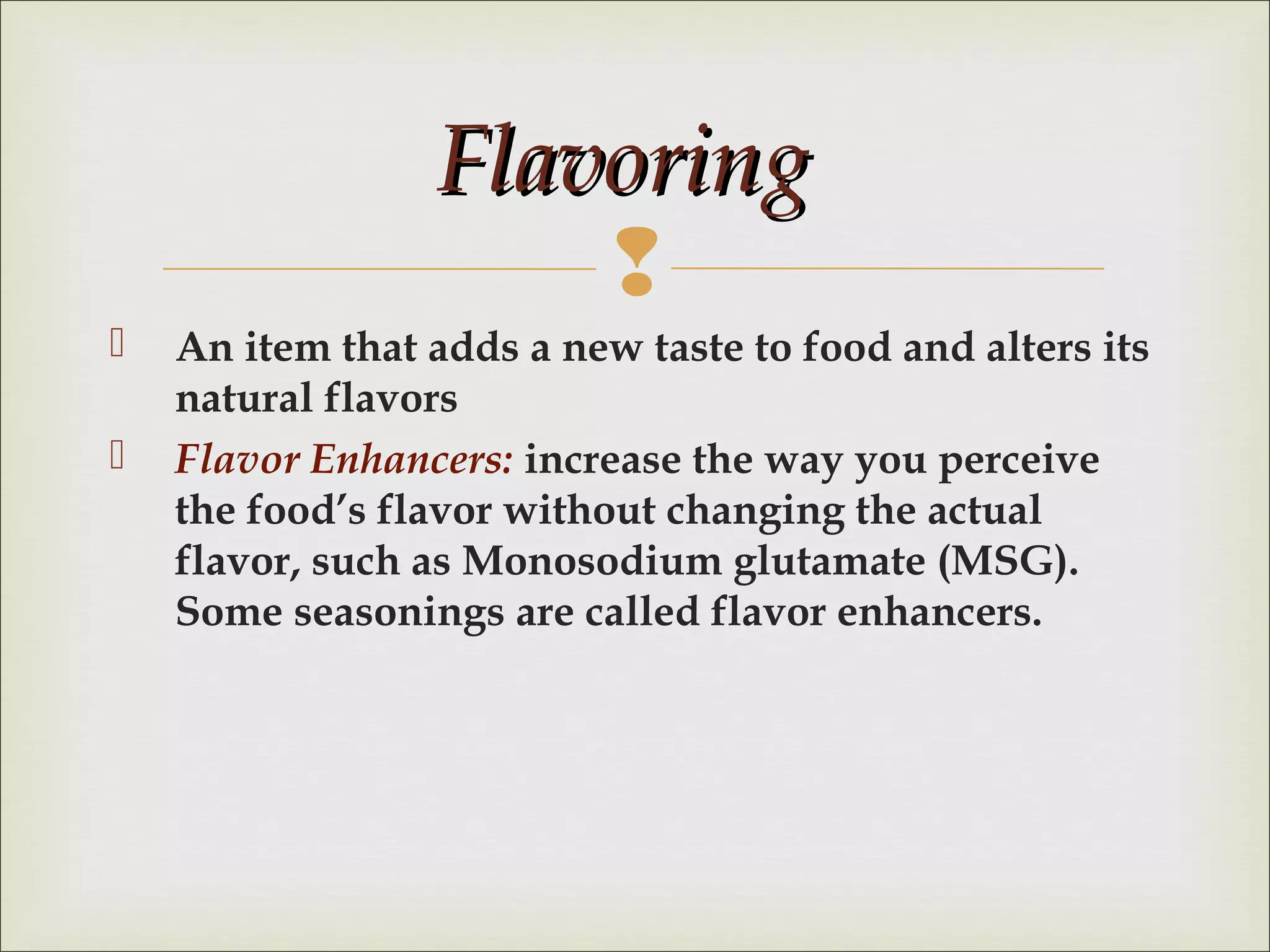 Seasoning & flavoring herbs & spices | PPT
