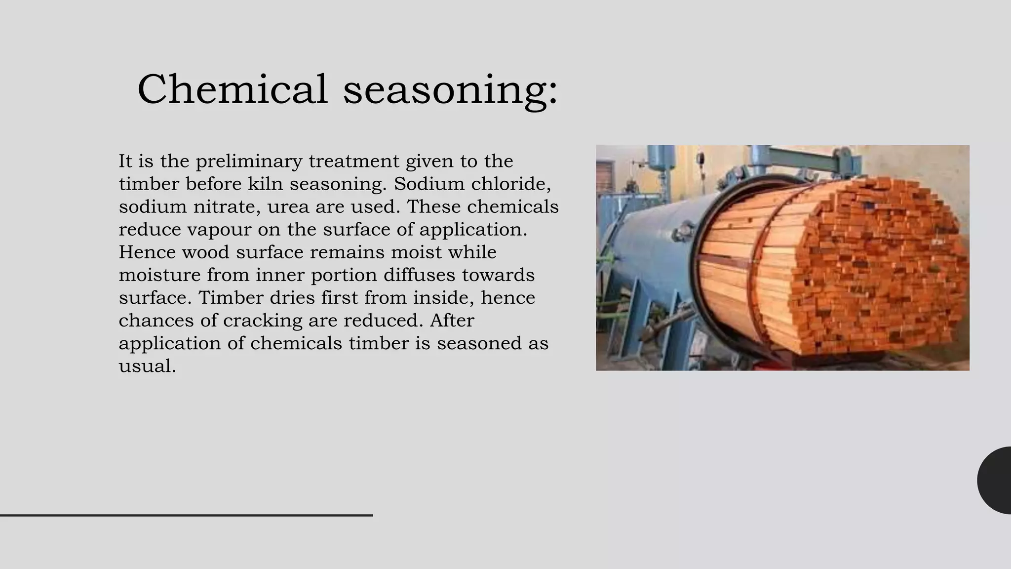 Seasoning of timber | PPTX