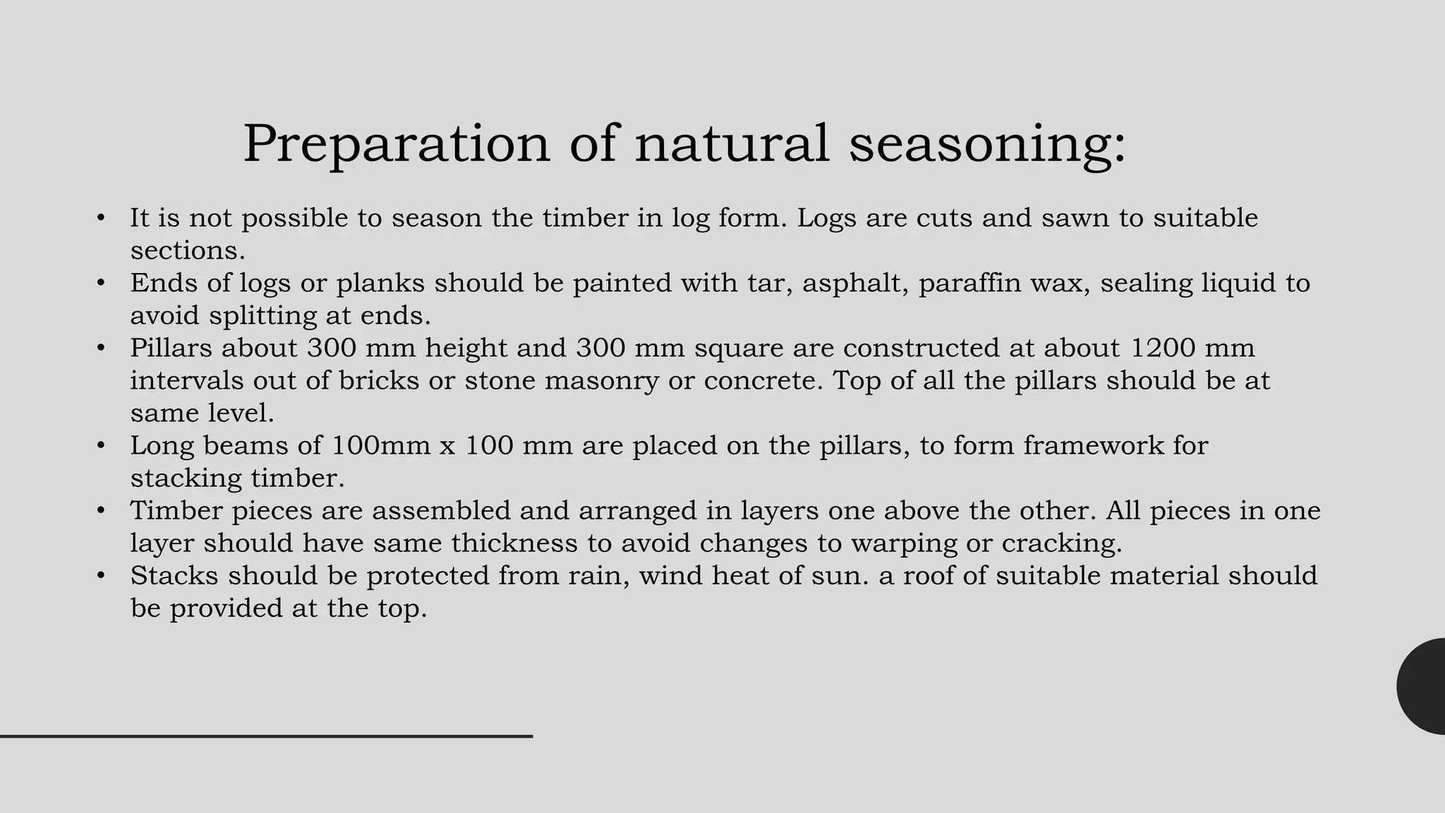 Seasoning of timber | PPTX