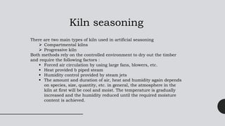 Seasoning of timber | PPTX