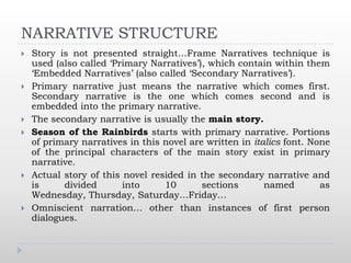 Season of the rainbirds | PPTX