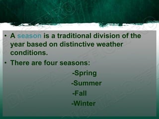 Seasons | PPTX