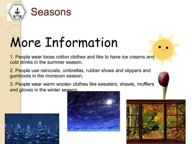 Concepts for kids Seasons, Wild animals, Community Helpers | PPT