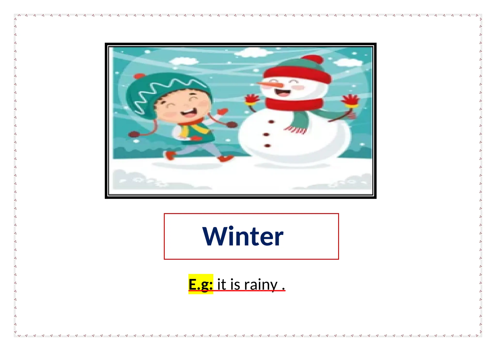 The Four Seasons of the Year - Flashcards with Exercises | PDF