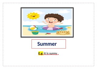 The Four Seasons of the Year - Flashcards with Exercises | PDF