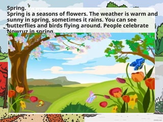 Talk about the Seasons topic for Preschoolers.pptx