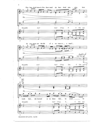 Seasons of Love | PDF
