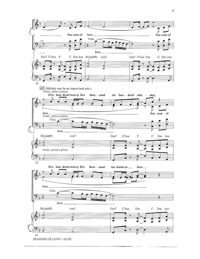 Seasons of Love | PDF | Musicals | Genres