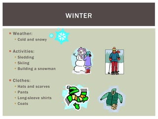 Seasons- Student PowerPoint Example | PPT