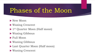 Seasons and eclipses | PPTX