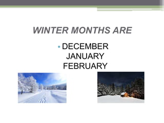 Seasons and months of the year | PPT