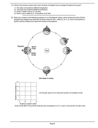 Seasons and suns_path_practice_questions | PDF