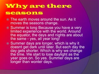 Seasons and weather jmaes | PPTX