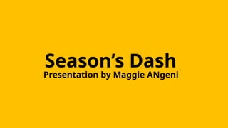 Season’s Dash: Comprehensive Overview of Game Sprites and Elements | PPTX