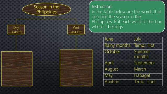 Seasons in the philippines | PPTX | Weather | Science